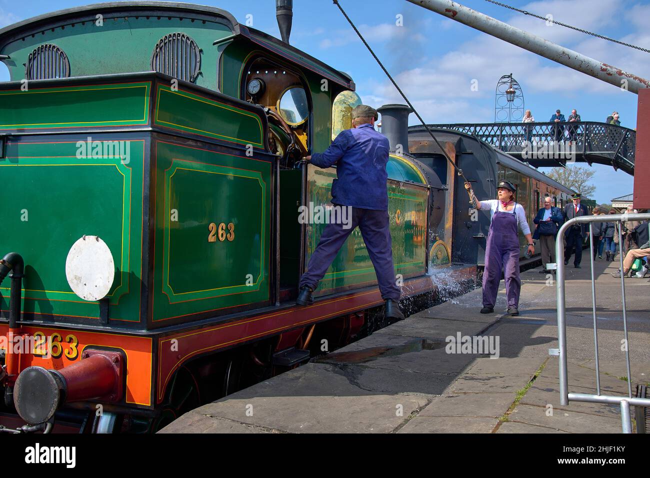 H Class locomotive No. 263 in Acton on the Bluebell Railway Stock Photo ...