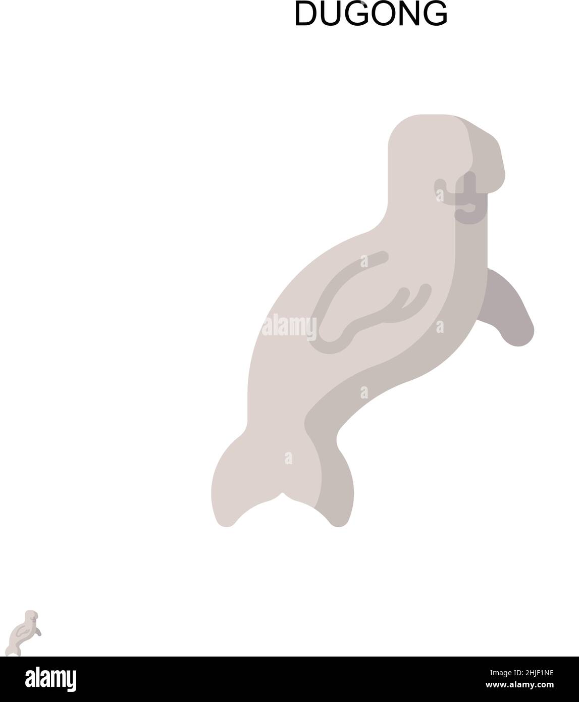 Cute Dugong Drawing