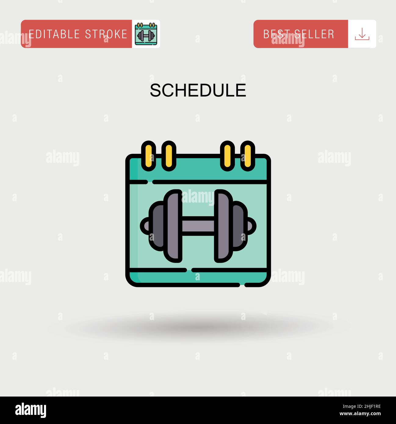 Schedule Simple vector icon Stock Vector Image & Art - Alamy