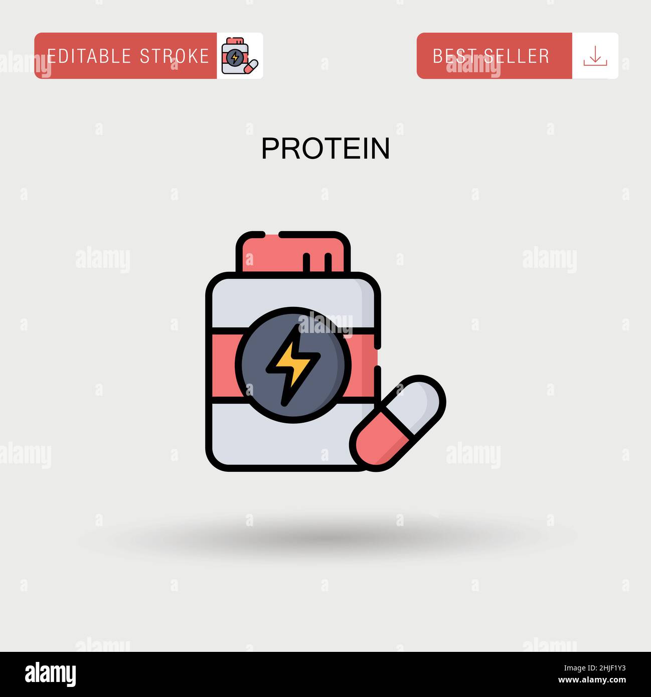Protein Simple vector icon Stock Vector Image & Art - Alamy