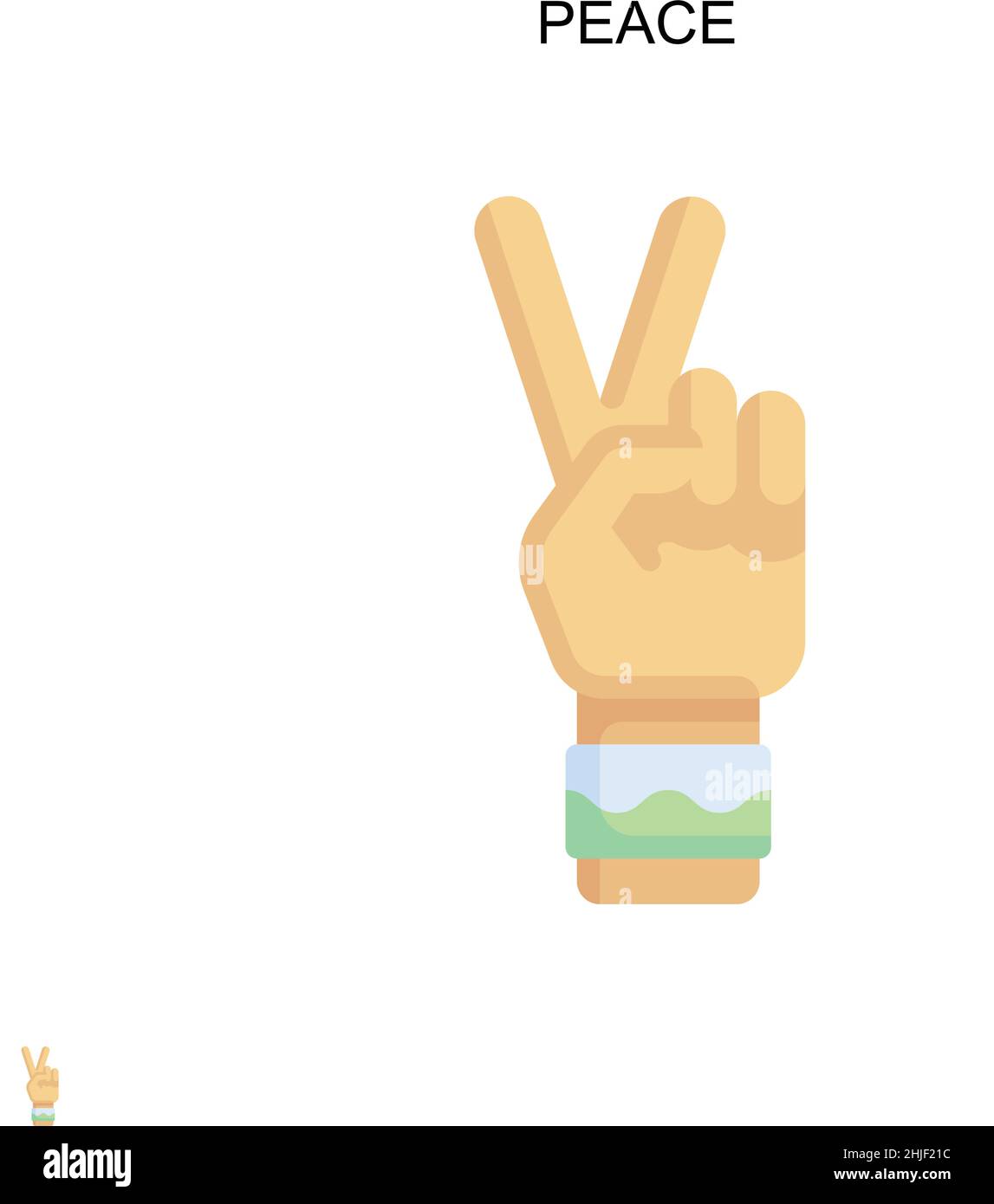 Peace Simple vector icon. Illustration symbol design template for web ...