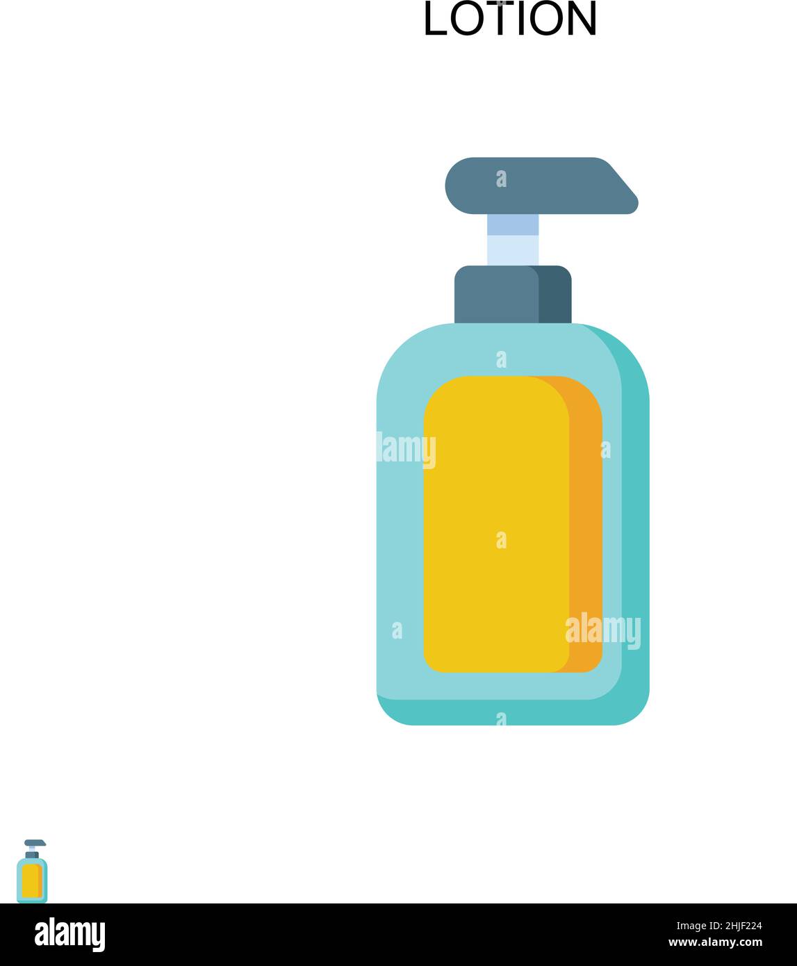 Lotion Simple vector icon. Illustration symbol design template for web ...