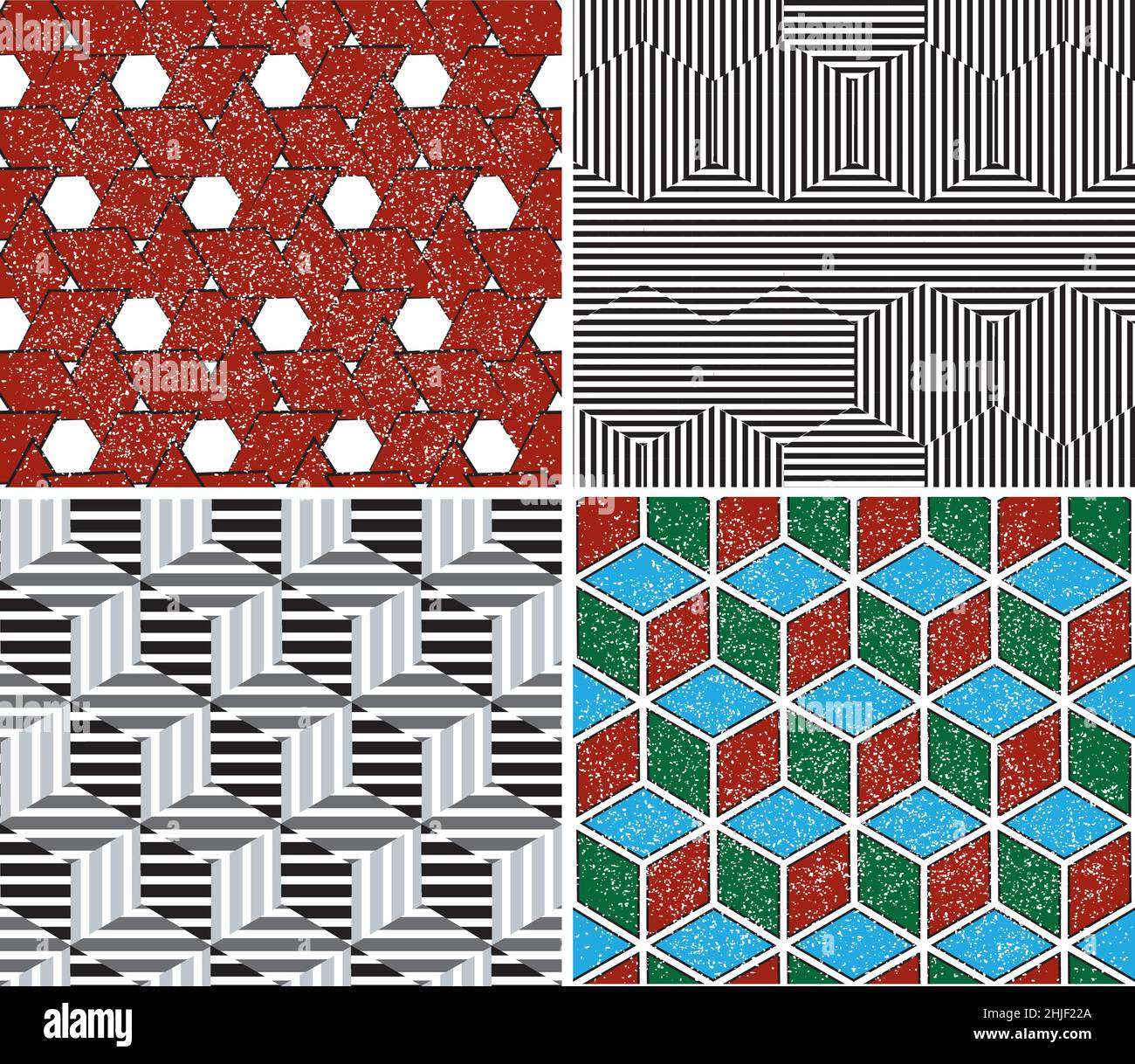 4 different vector patterns in the same package(eps). One pattern is ...