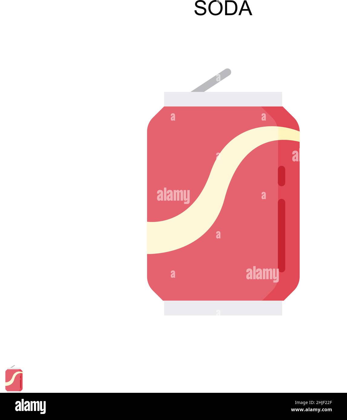 Soda Simple vector icon. Illustration symbol design template for web ...