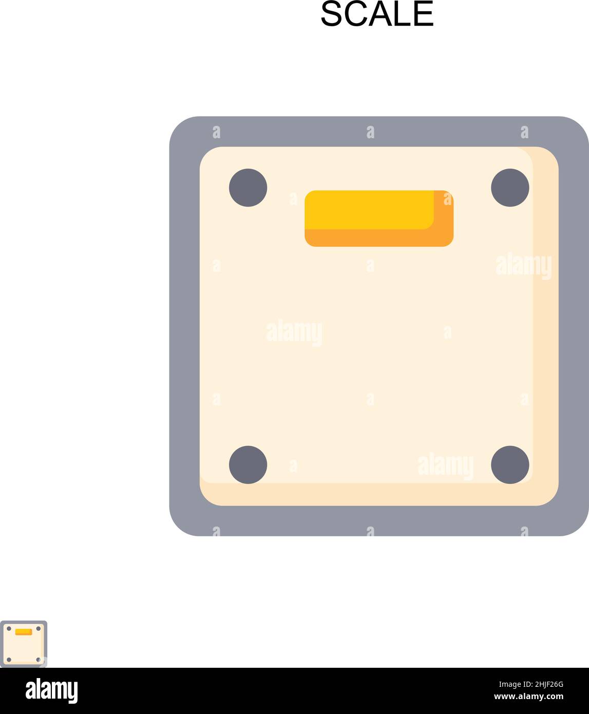 Scale Simple vector icon. Illustration symbol design template for web ...