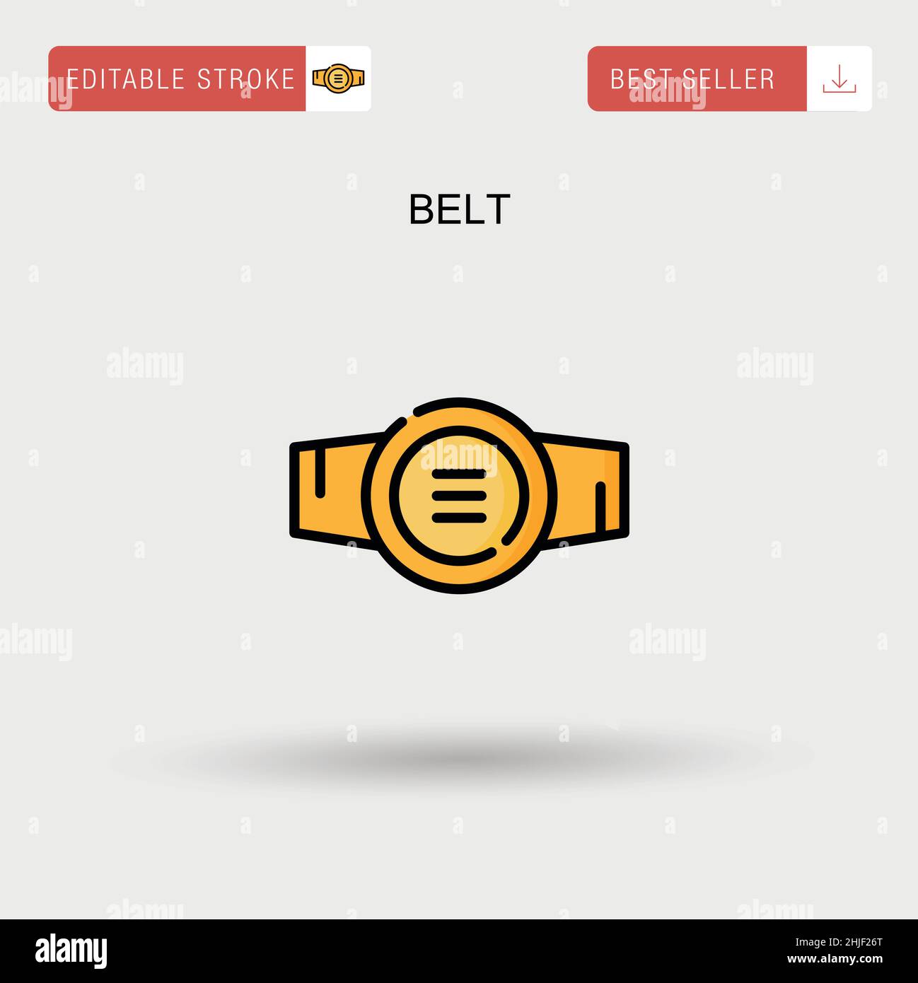 Belt Simple vector icon Stock Vector Image & Art - Alamy