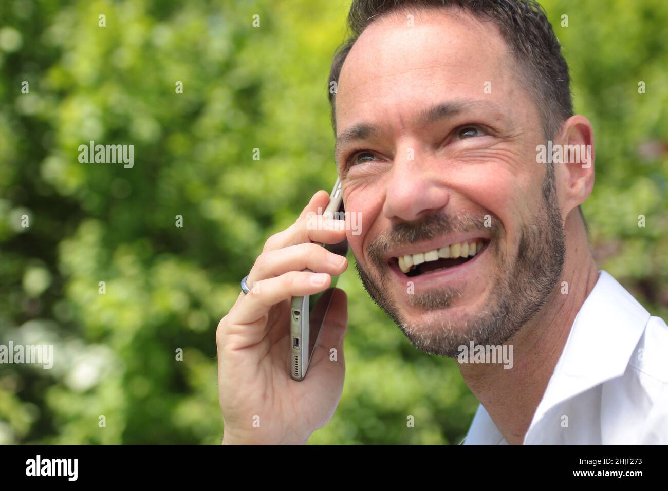 Beautiful commercial man outside Stock Photo - Alamy