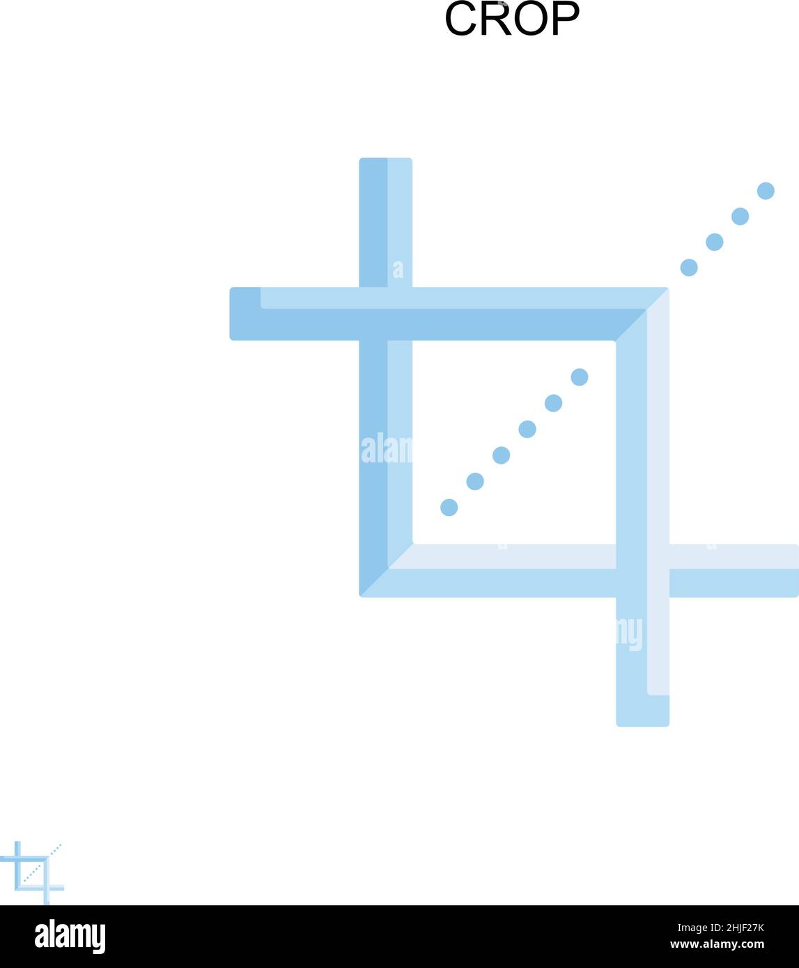 Crop Simple vector icon. Illustration symbol design template for web ...