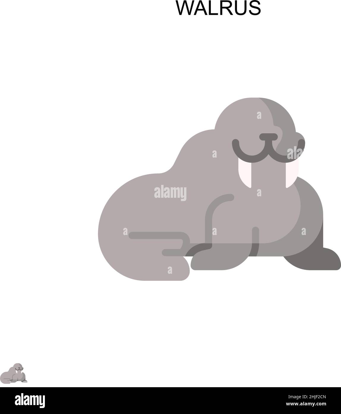 Walrus symbol hi-res stock photography and images - Alamy