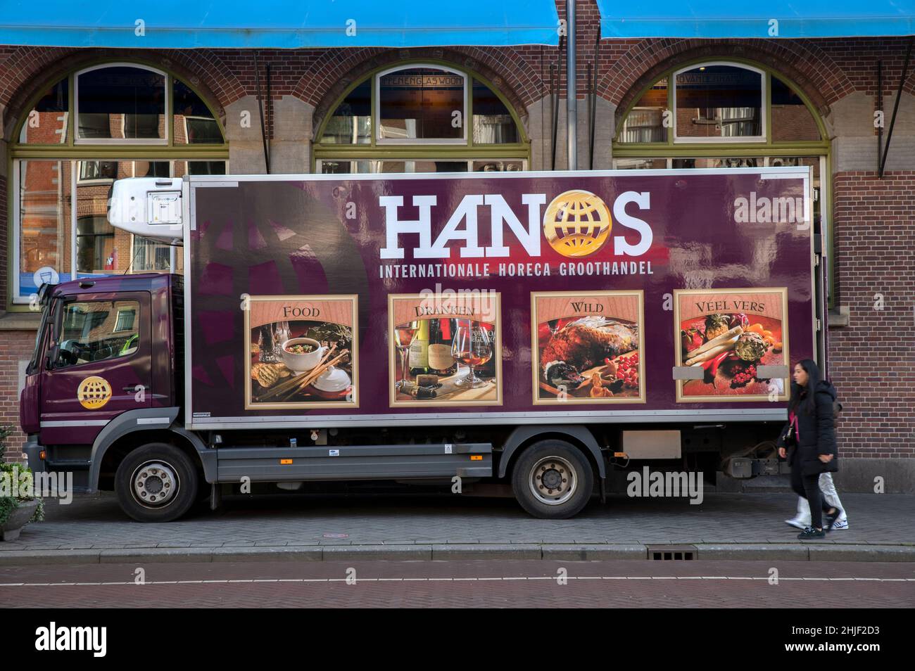 Hanos Company Truck At Amsterdam The Netherlands 28-1-2022 Stock Photo ...