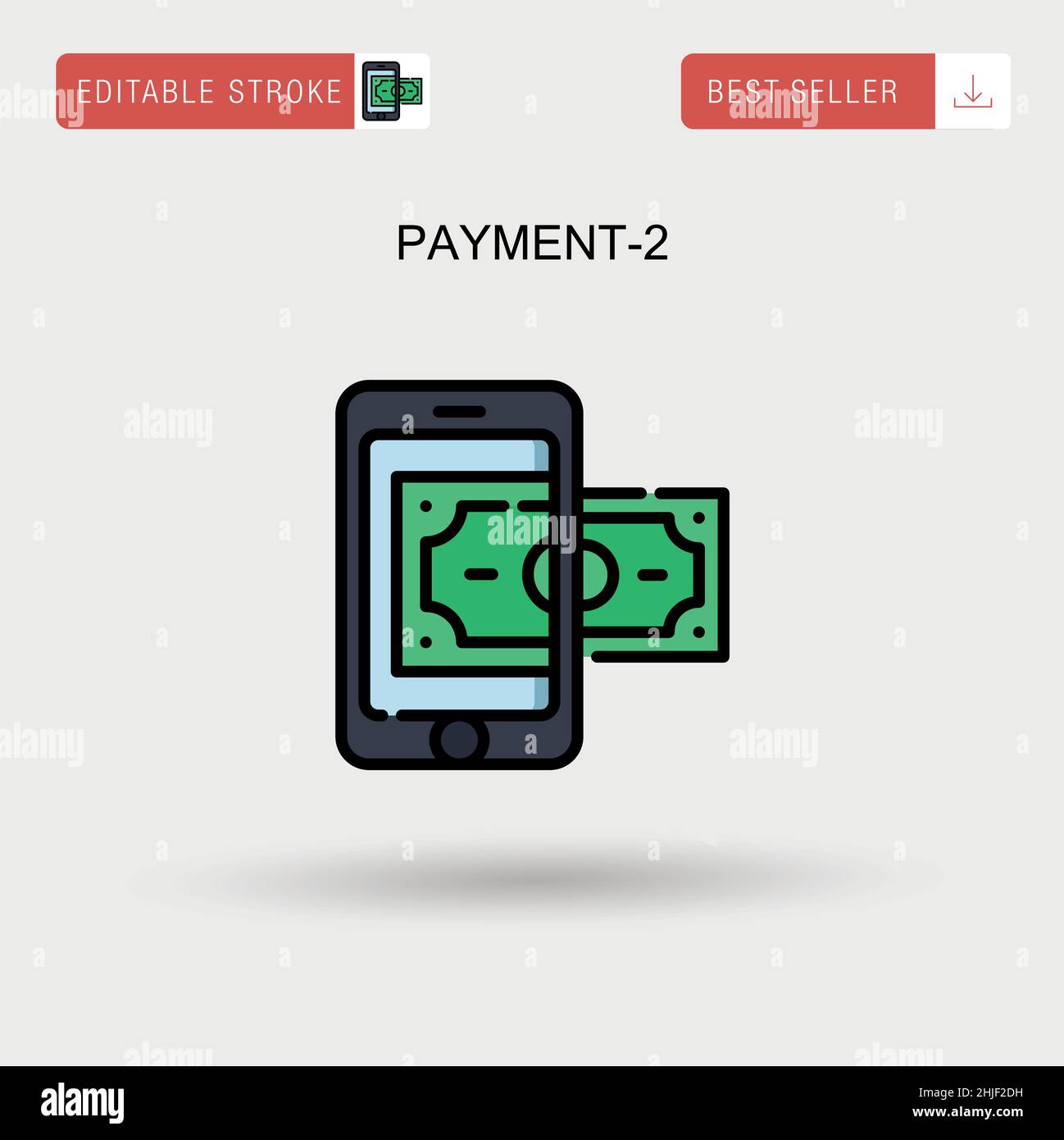 Payment-2 Simple vector icon Stock Vector Image & Art - Alamy