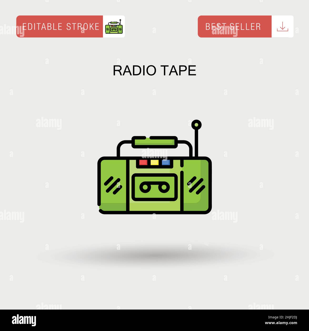 Cartoon radio cassette player hi-res stock photography and images - Alamy