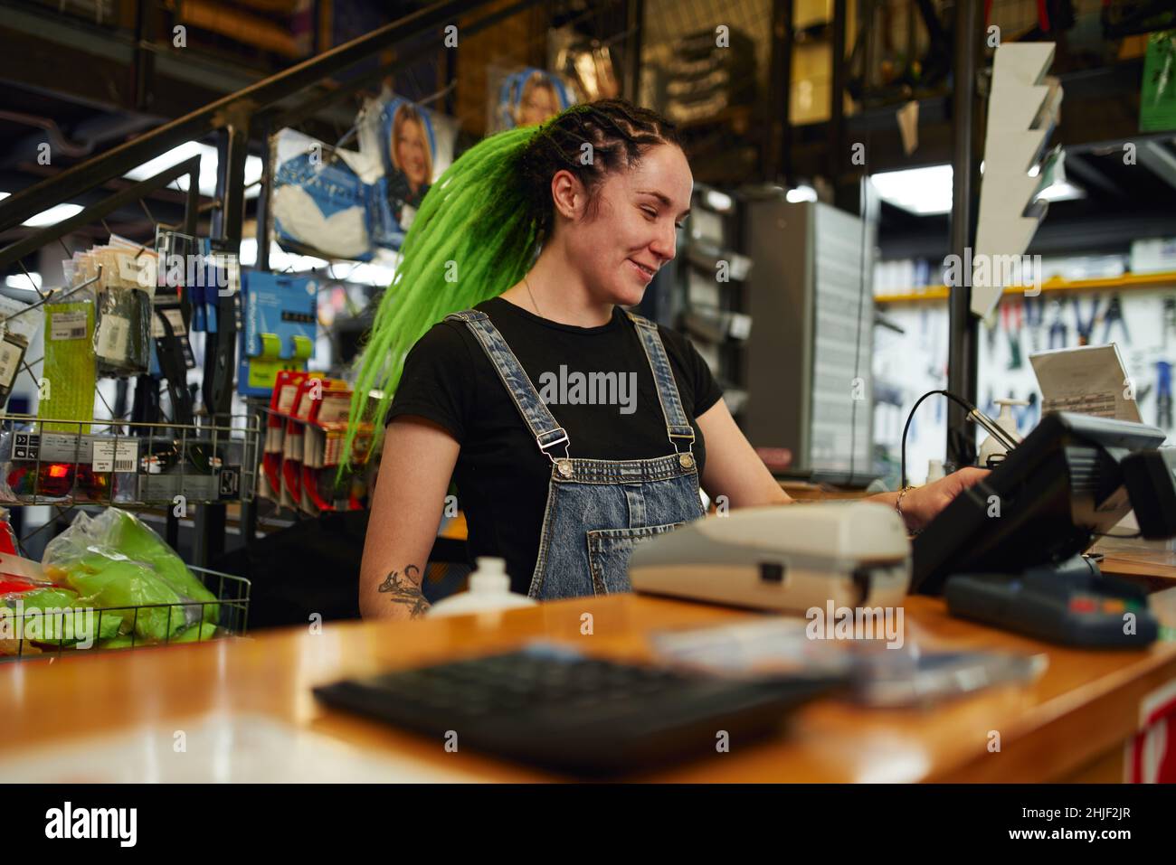 Employee worker cashier register hi-res stock photography and images ...