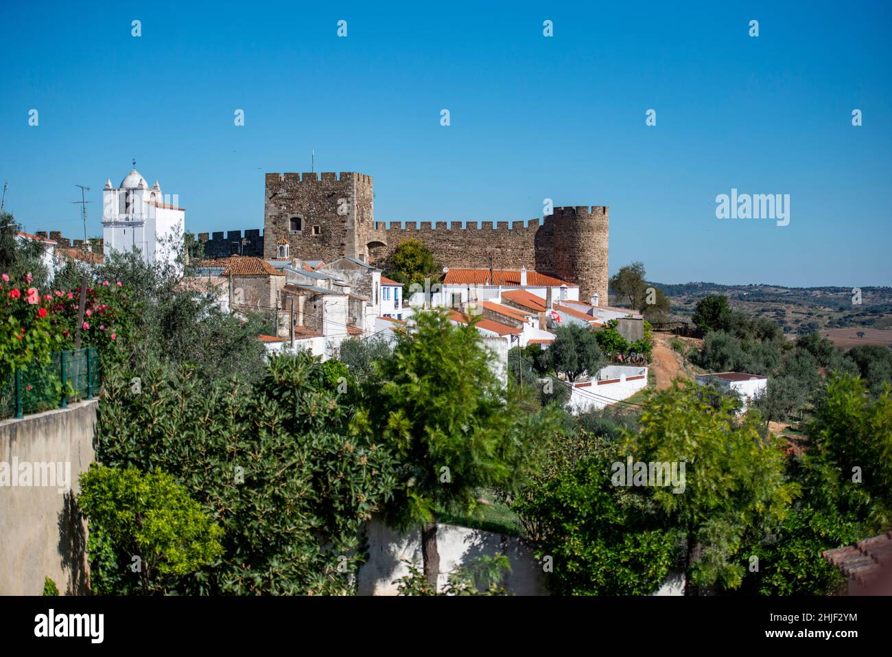 the Castelo de Terena in the Village of Terena in Alentejo in Portugal ...