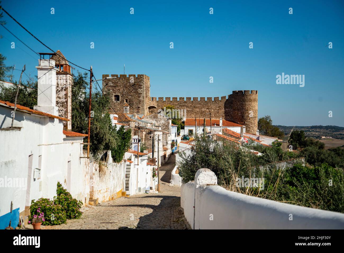 the Castelo de Terena in the Village of Terena in Alentejo in Portugal ...