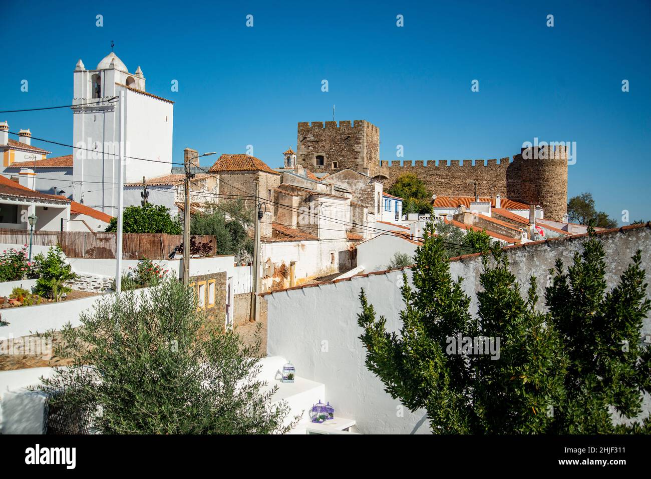the Castelo de Terena in the Village of Terena in Alentejo in Portugal ...