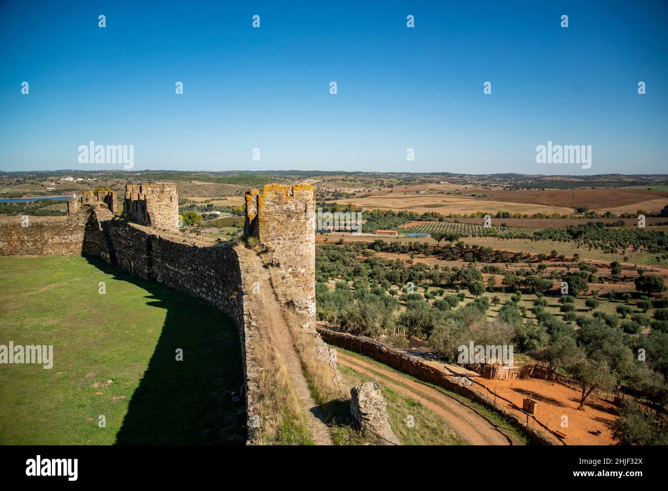 the Castelo de Terena in the Village of Terena in Alentejo in Portugal ...