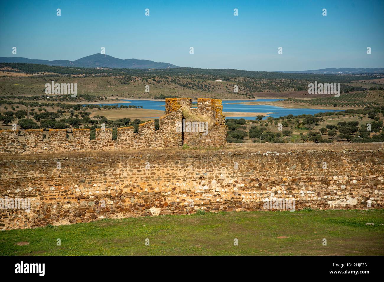 the Castelo de Terena in the Village of Terena in Alentejo in Portugal ...