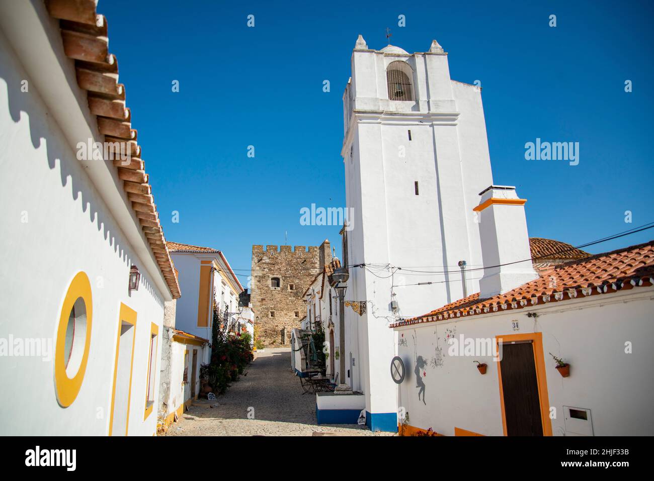 the Castelo de Terena in the Village of Terena in Alentejo in Portugal ...