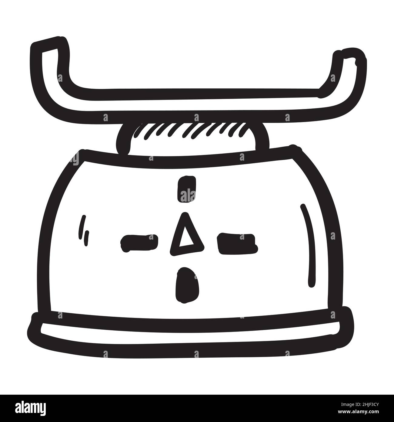 Doodle scales icon Cut Out Stock Images & Pictures - Alamy