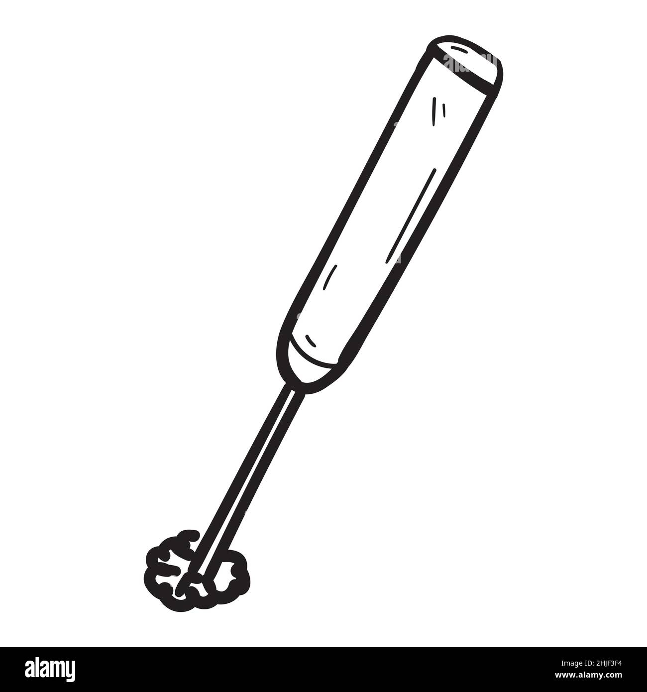 Hand drawn foam beater icon in doodle style isolated Stock Vector Image ...