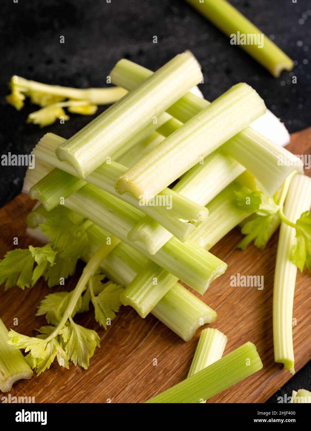 Bunch of fresh celery stalk with leaves. Healthy vegetarian food Stock ...