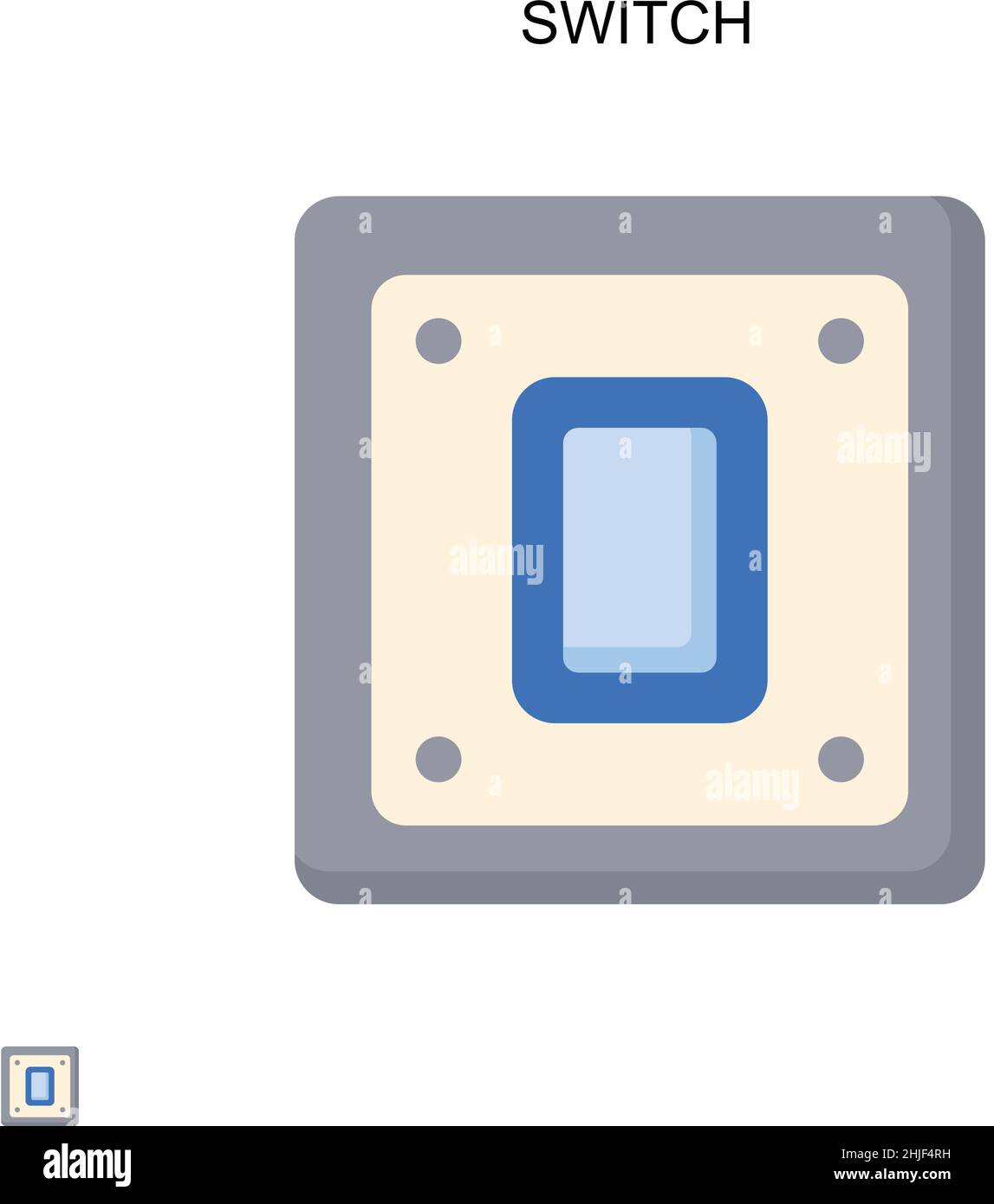 Switch Simple vector icon. Illustration symbol design template for web mobile UI element Stock ...