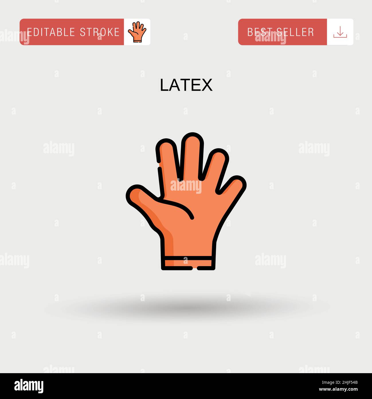 Latex Simple vector icon Stock Vector Image & Art - Alamy