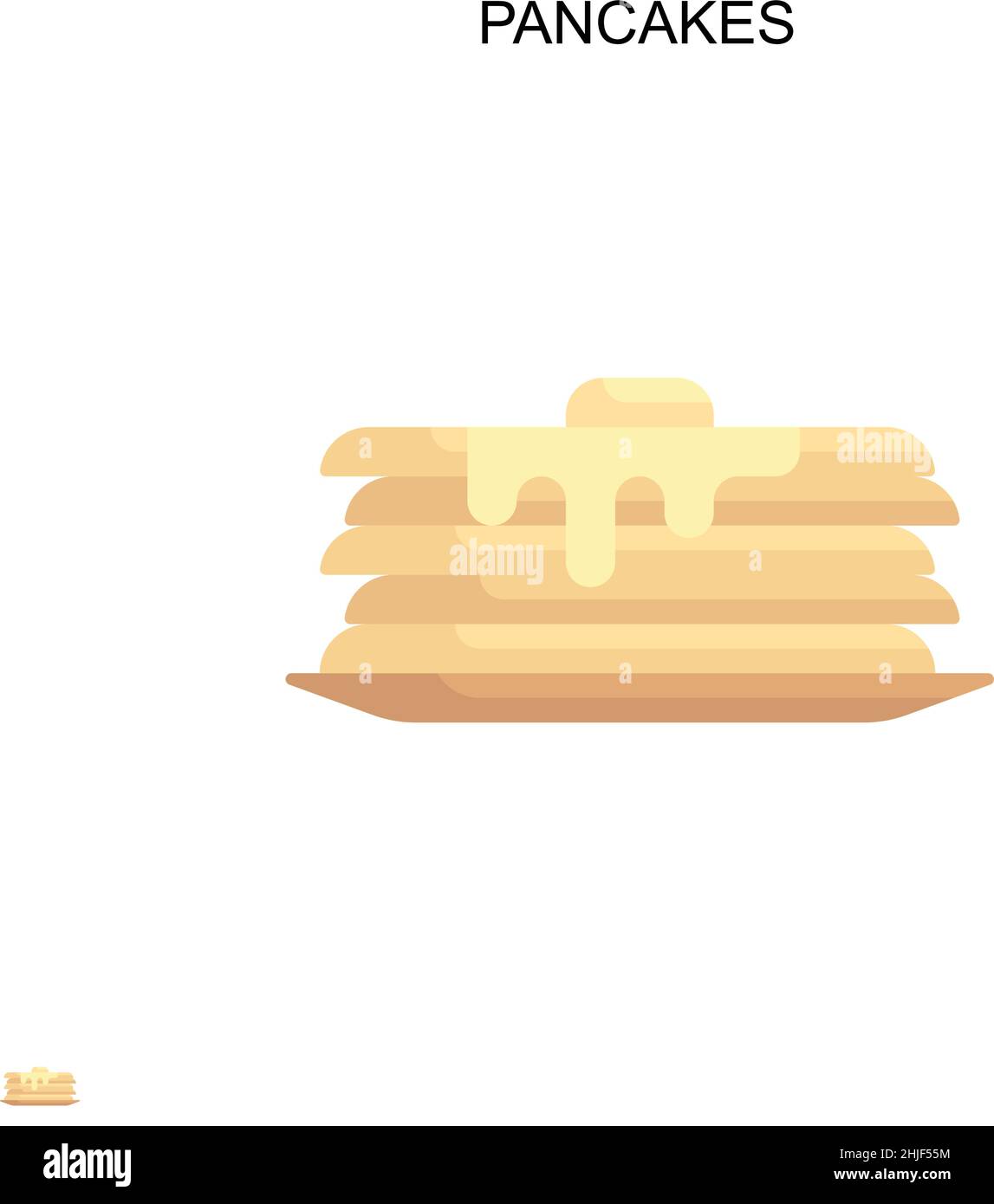 American pancakes Stock Vector Images - Alamy