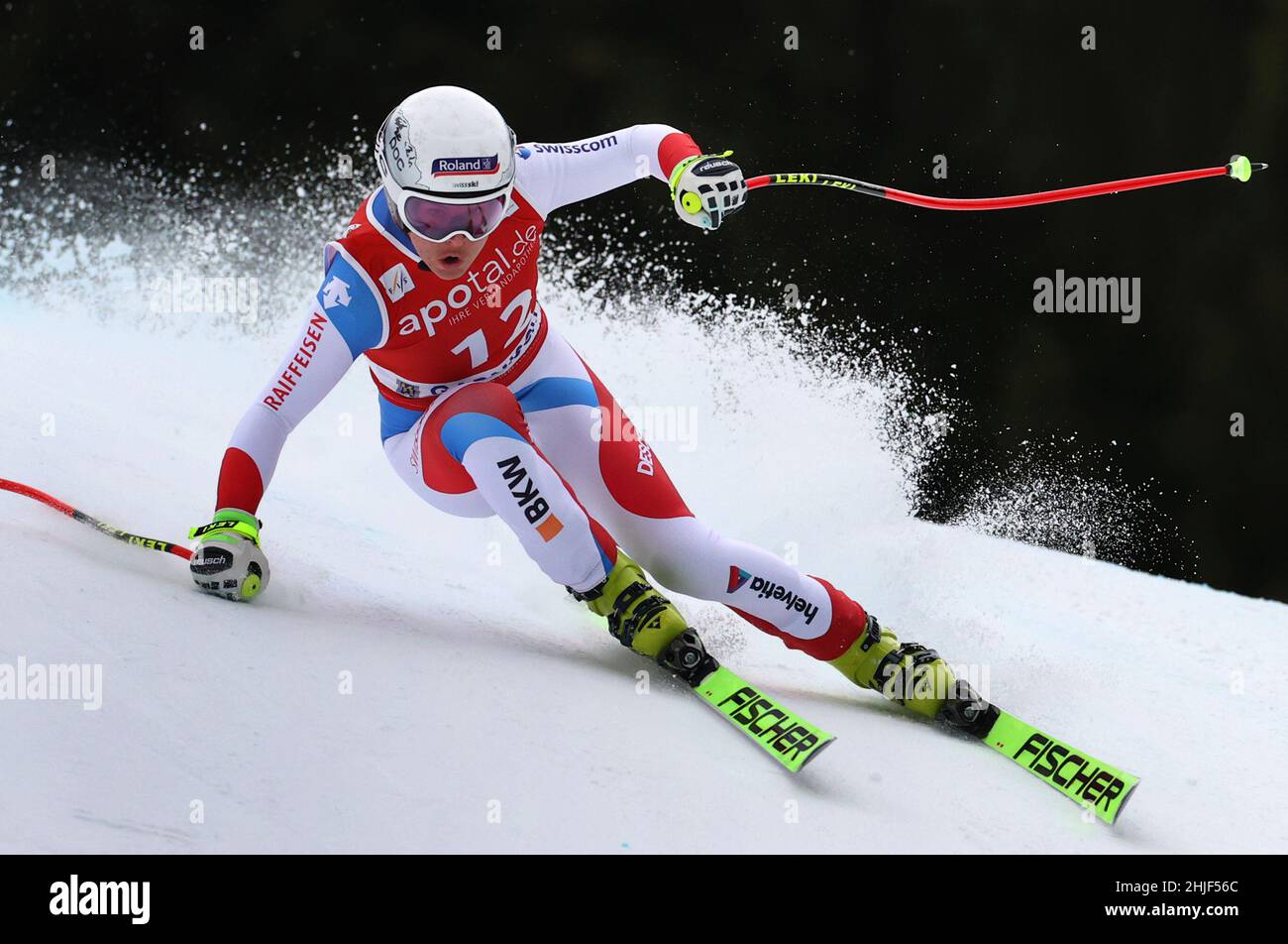 Garmisch Partenkirchen, Germany. 29th Jan, 2022. Alpine skiing: World ...