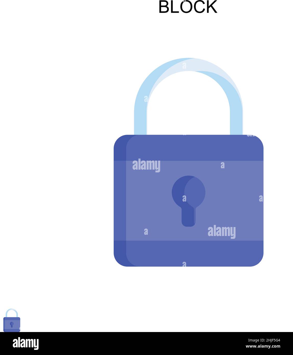 Block Simple vector icon. Illustration symbol design template for web ...