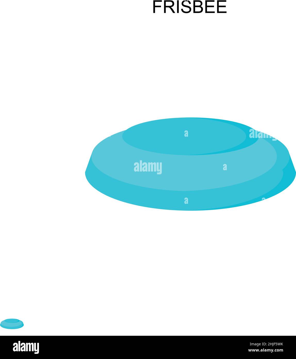 Frisbee Simple vector icon. Illustration symbol design template for web ...