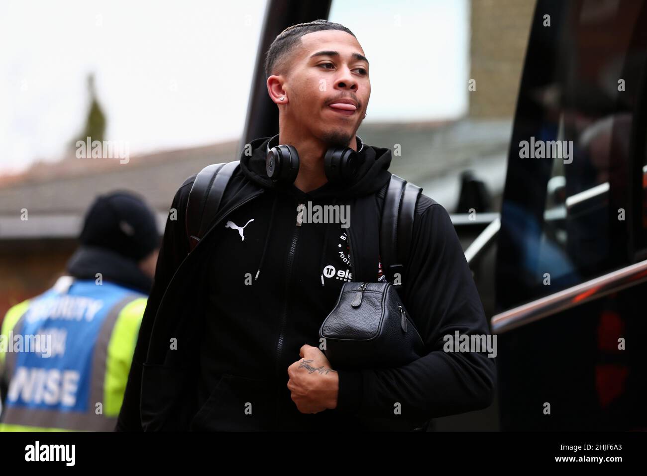 Blackpool players arriving hi-res stock photography and images - Alamy