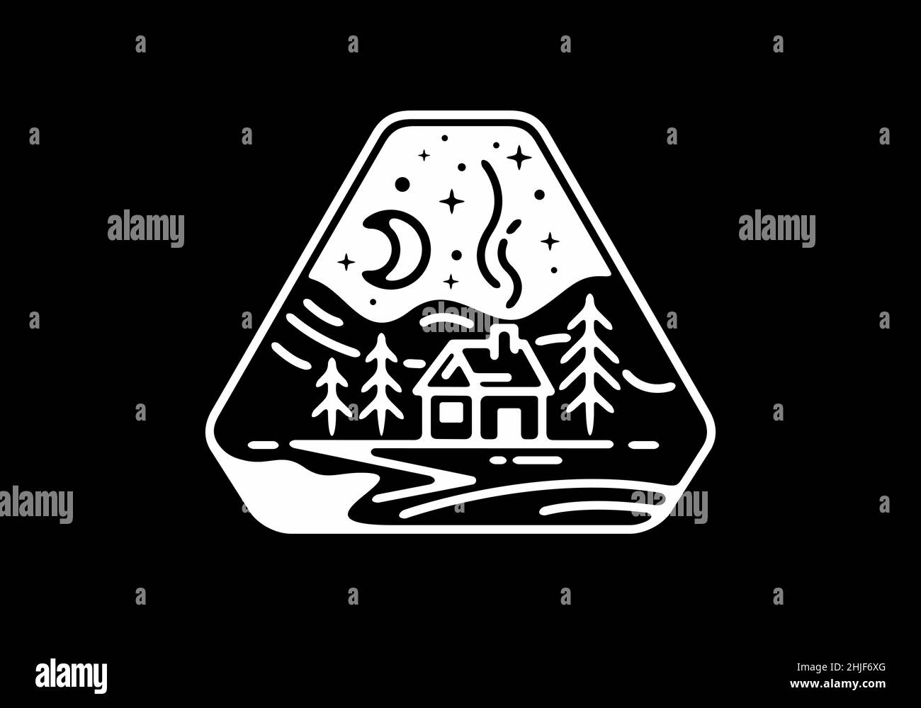 Very simple house Black and White Stock Photos & Images - Alamy