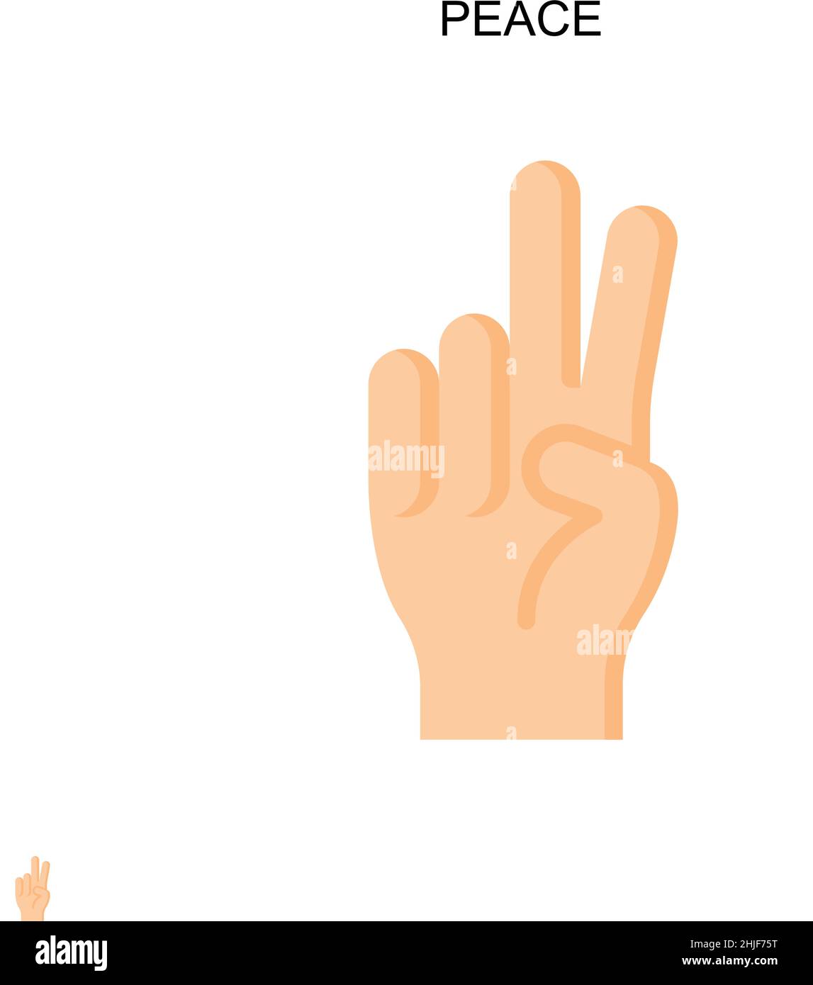 Peace Simple vector icon. Illustration symbol design template for web ...