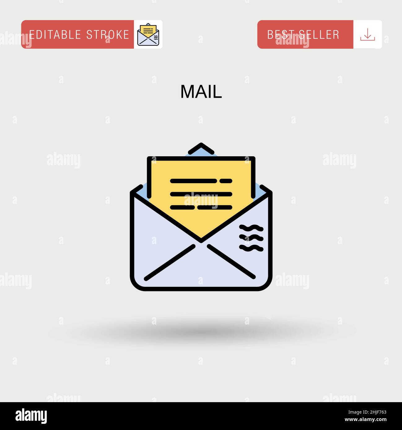 Mail Simple vector icon Stock Vector Image & Art - Alamy