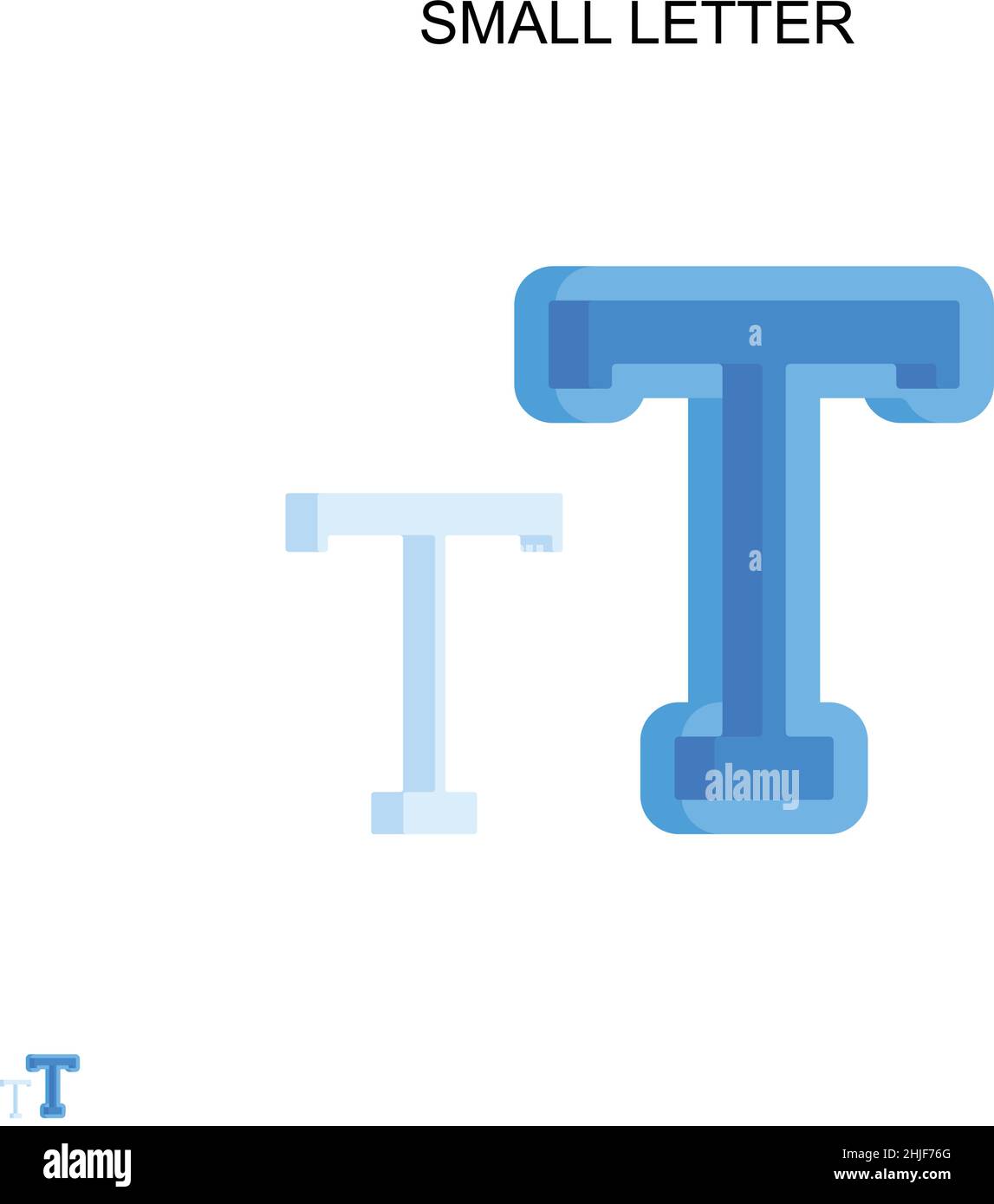 Small letter Simple vector icon. Illustration symbol design template for web mobile UI element ...