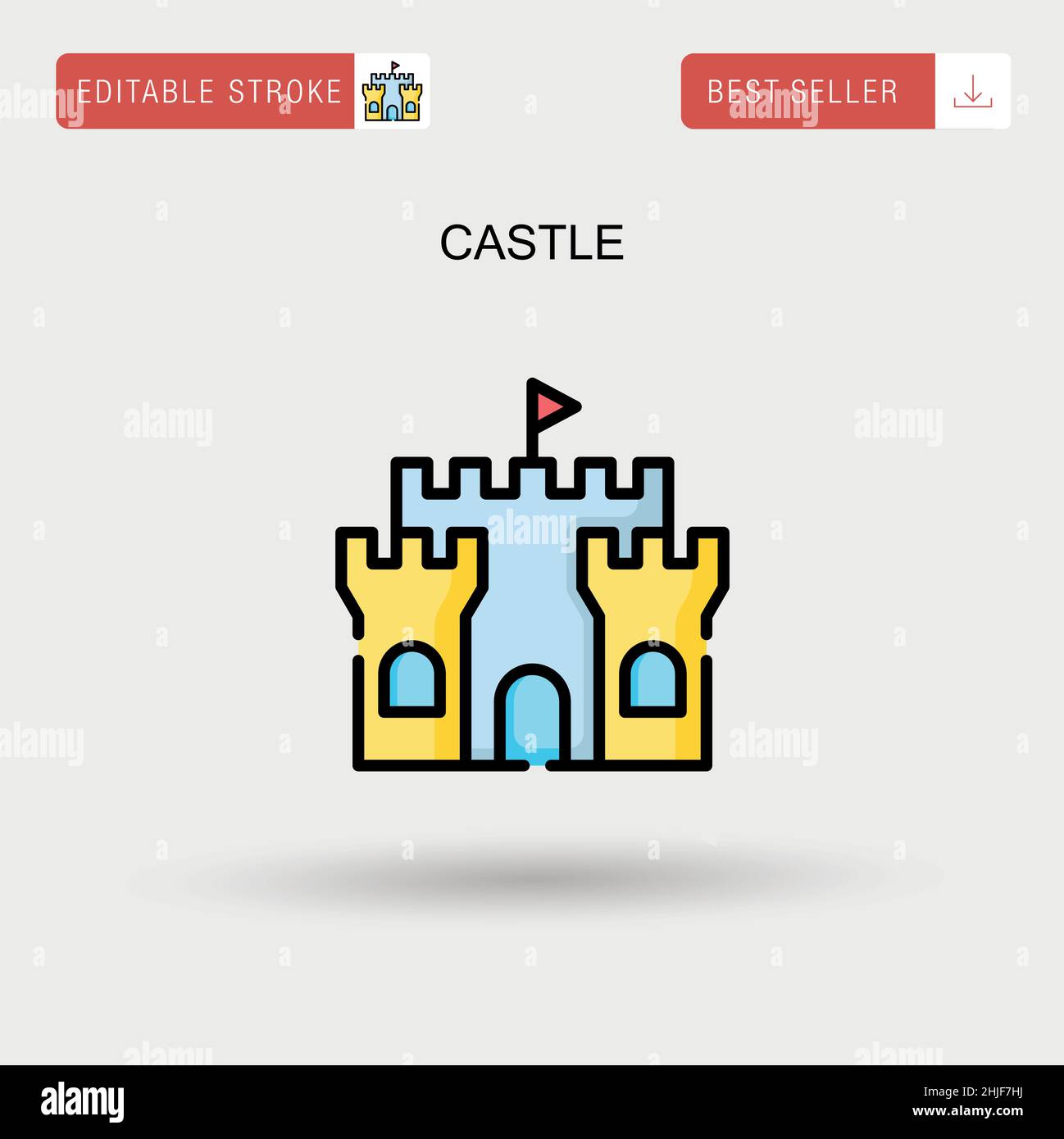 Fantasy castle europe Stock Vector Images - Alamy