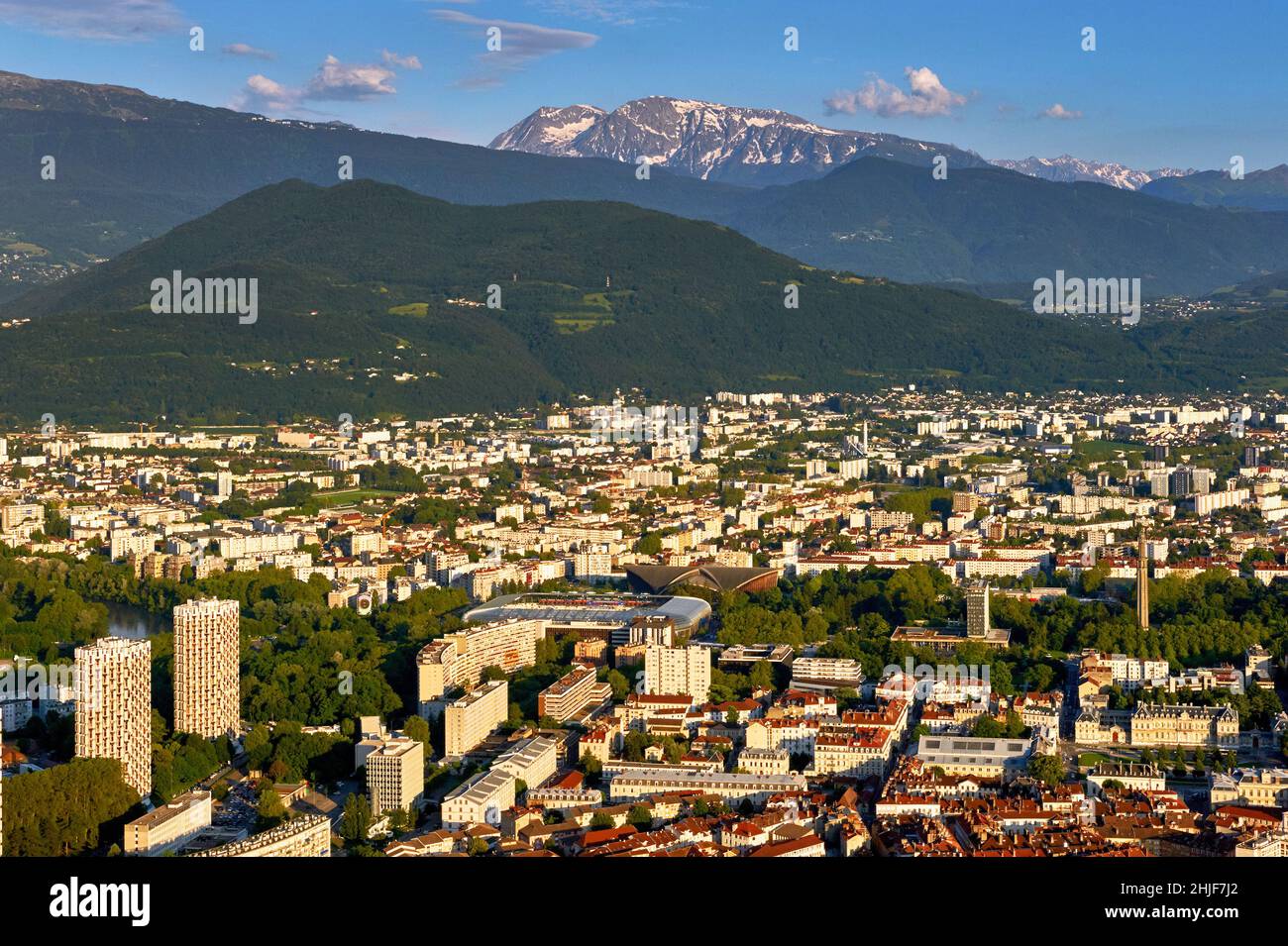 Grenoble aerial view hi-res stock photography and images - Alamy