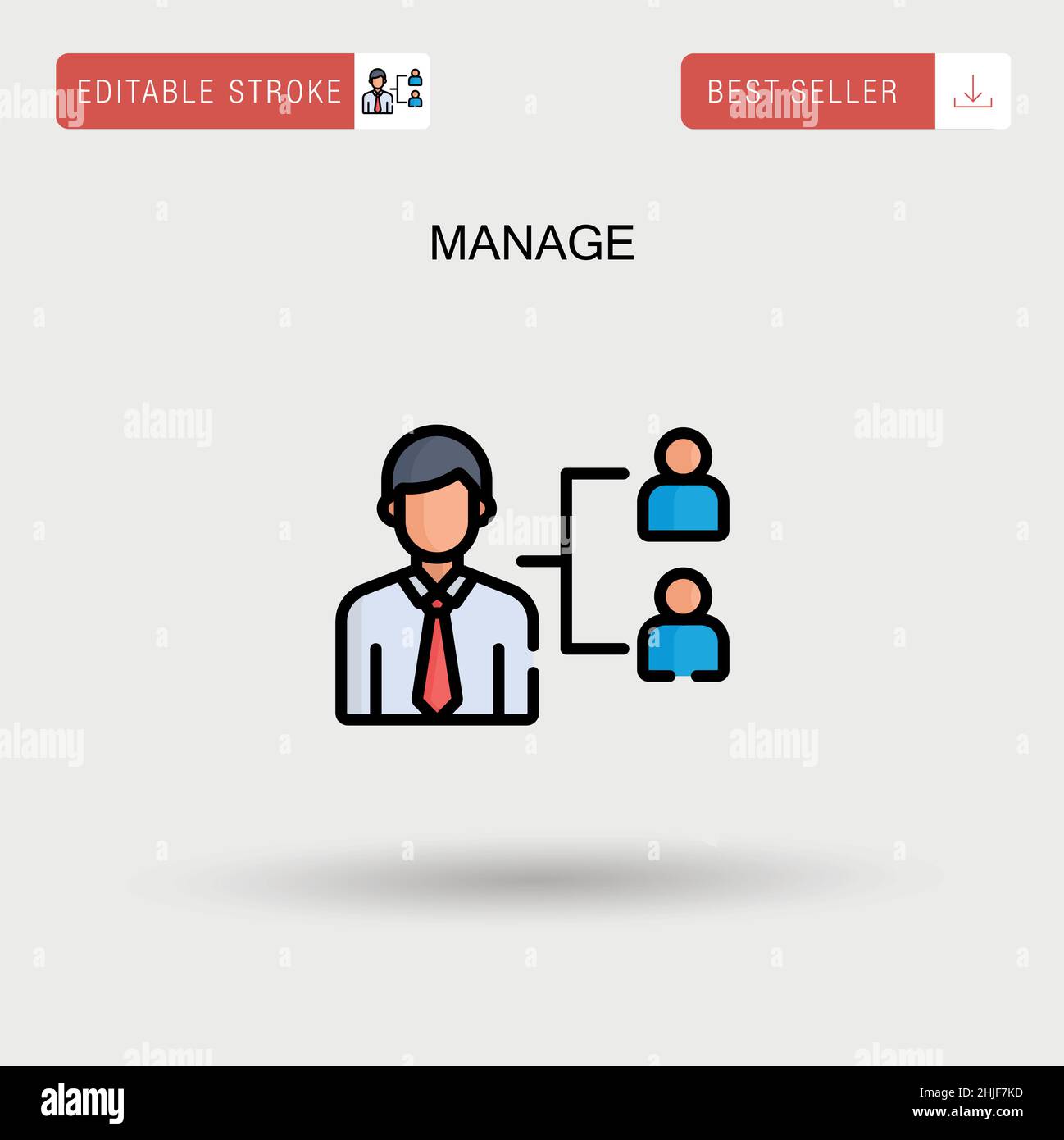 Manage Simple vector icon Stock Vector Image & Art - Alamy