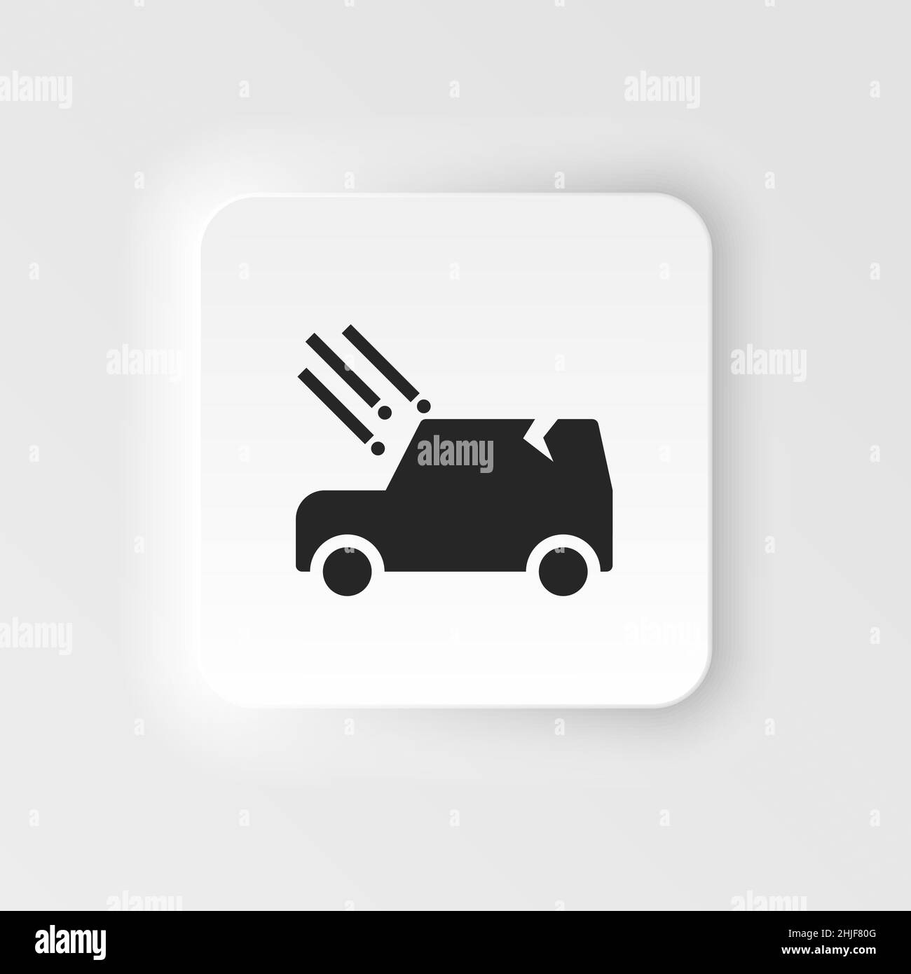 Air , damage, hail icon - Vector. Insurance neumorphic style vector ...