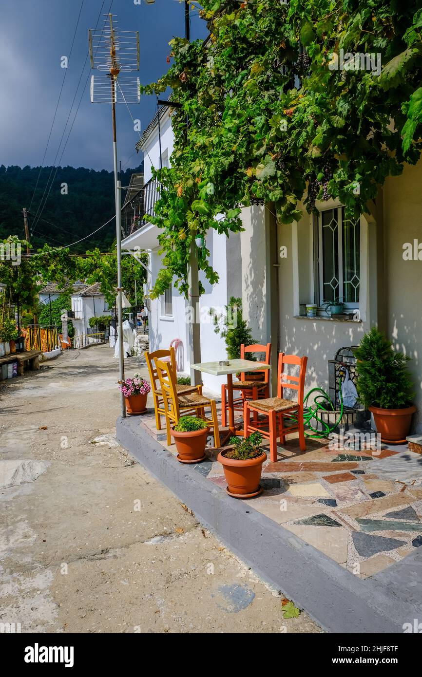 Potamia, Thassos, Greece - Mountain village Potamia on the island of ...