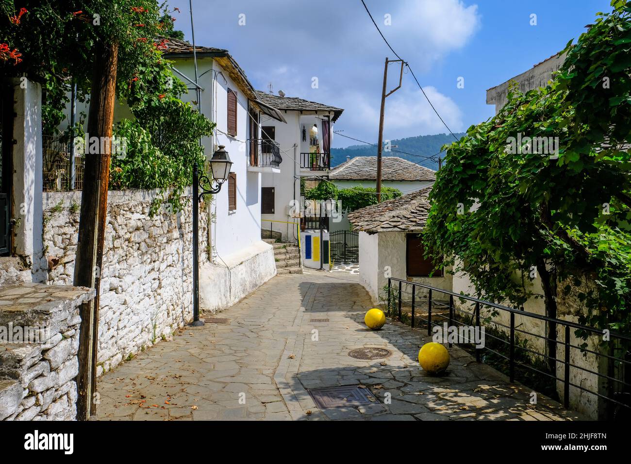 Potamia, Thassos, Greece - Mountain village Potamia on the island of ...