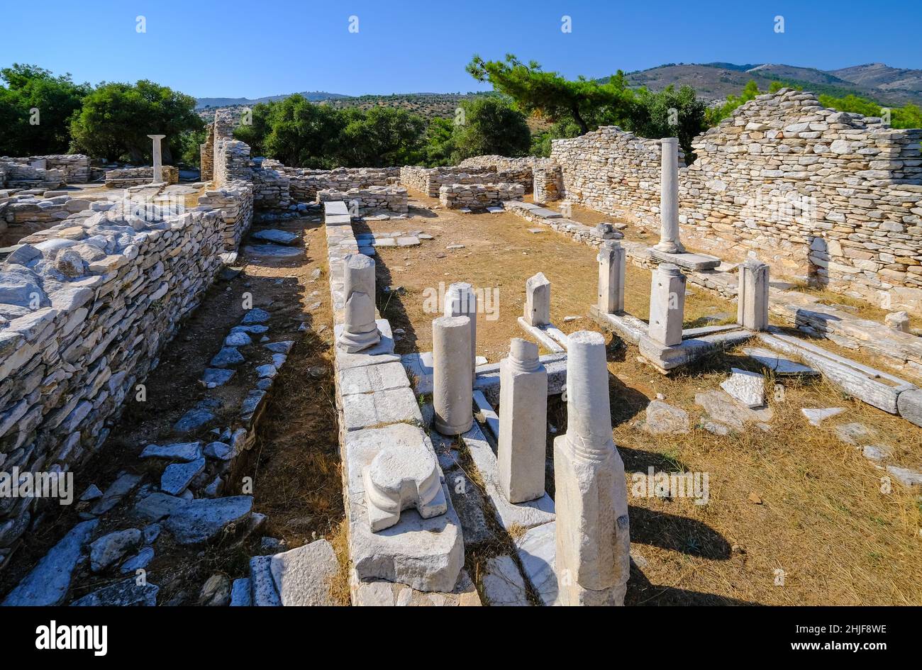 Aliki, Thassos, Greece - The marble peninsula of Aliki with its ancient ...
