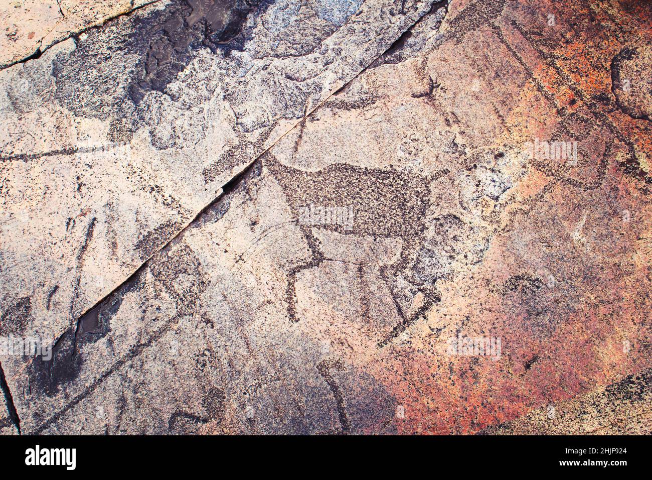 Neolithic rock art carved hi-res stock photography and images - Alamy