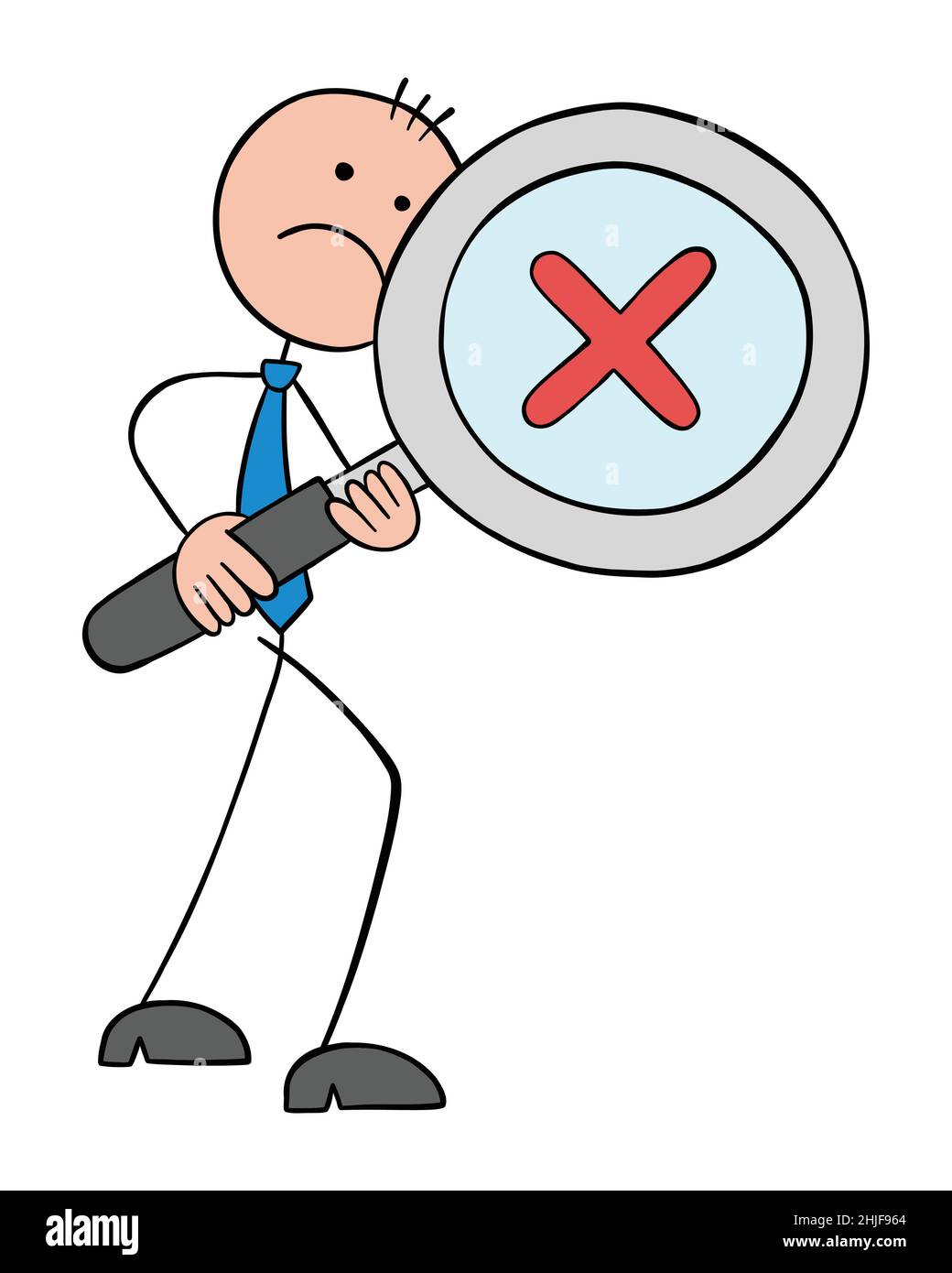 Stick figure checklist Stock Vector Images - Alamy