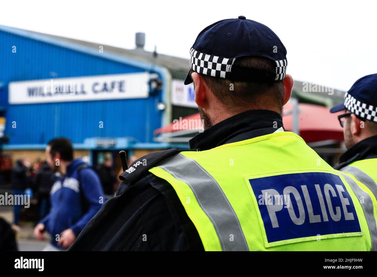 Millwall fans outside stadium hi-res stock photography and images - Alamy