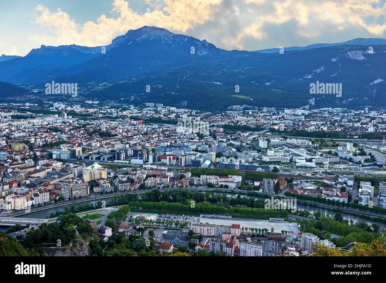 Aerial view cable car on hi-res stock photography and images - Alamy