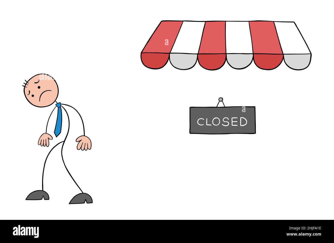 Stickman businessman returns upset because the shop he came to for ...