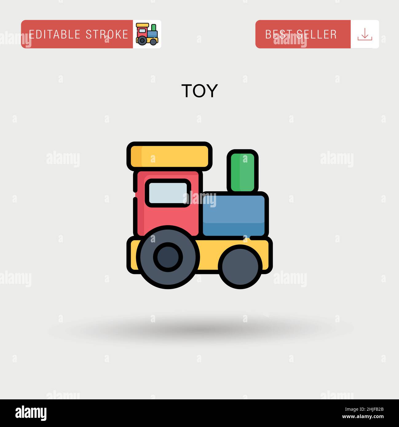 Toy Simple vector icon Stock Vector Image & Art - Alamy